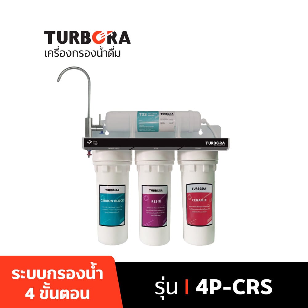 เครื่องกรองน้ำ TURBORA รุ่น 4P-CRS - Turbopluz.com
